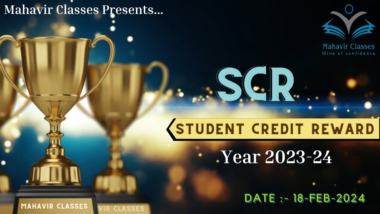 SCR (Student Credit Rewards) 2023-24 - YouTube