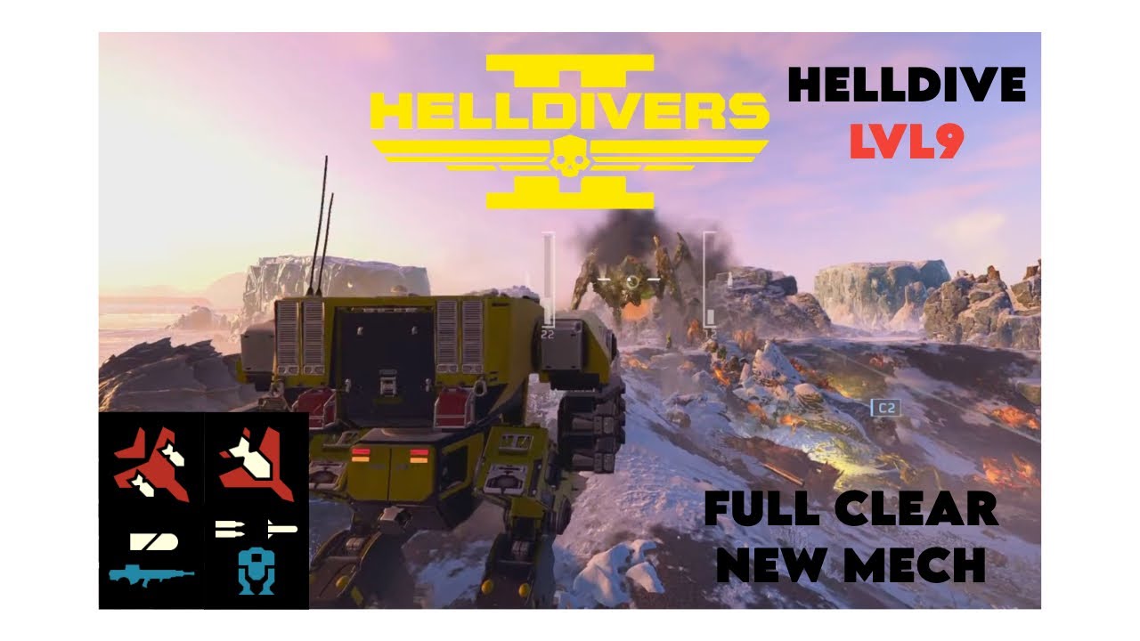 HellDivers 2 | Emancipator Mech Gameplay - Terminids HellDive ...