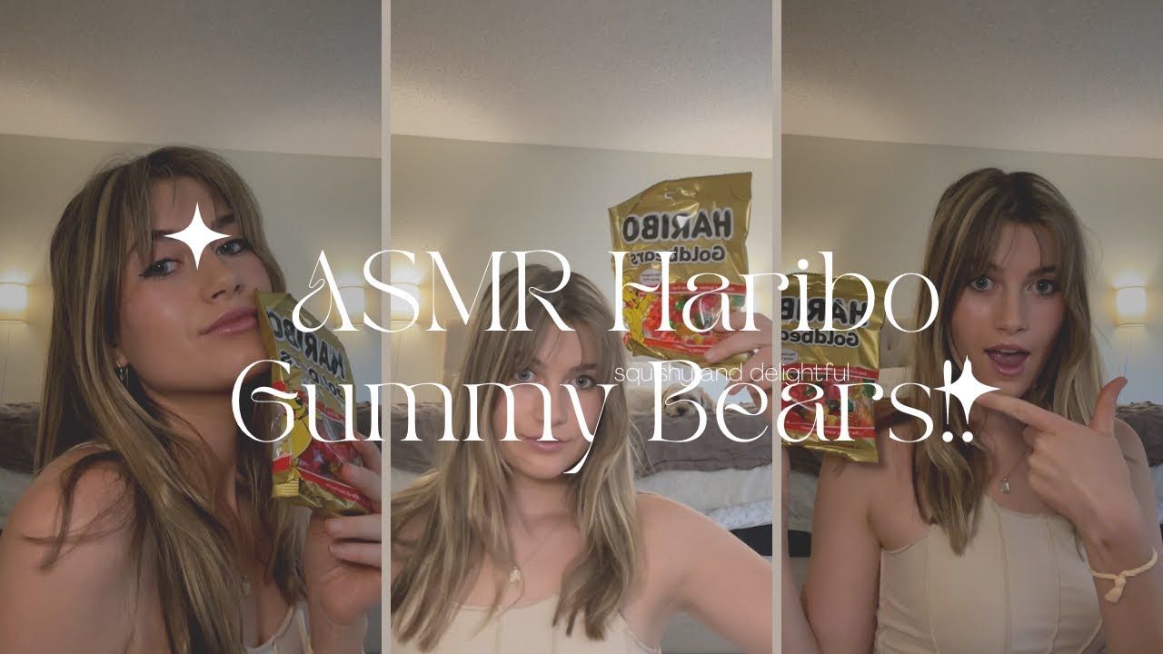 Yay! A haribo gummy bear ASMR😋 - YouTube