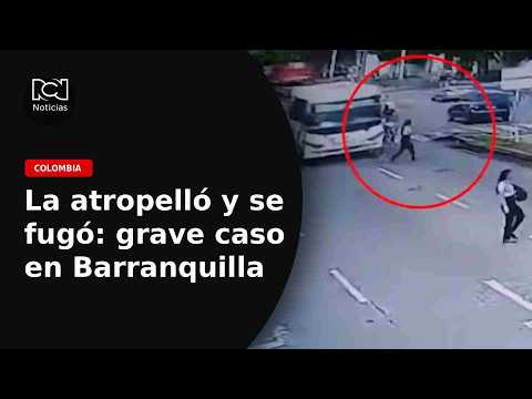 VIDEO del momento en el que moto embistió a una joven en Barranquilla: está muy grave