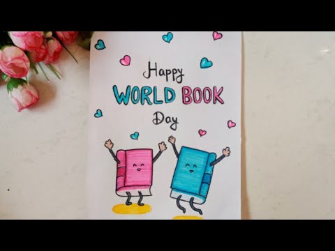 World Book Day Drawing step by step | World Book Day Chart | World Book ...