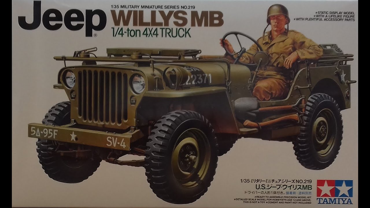 WHATS IN THE BOX? TAMIYA 35219, 1/35; WILLYS MB JEEP, U.S ARMY 1/4 TON ...