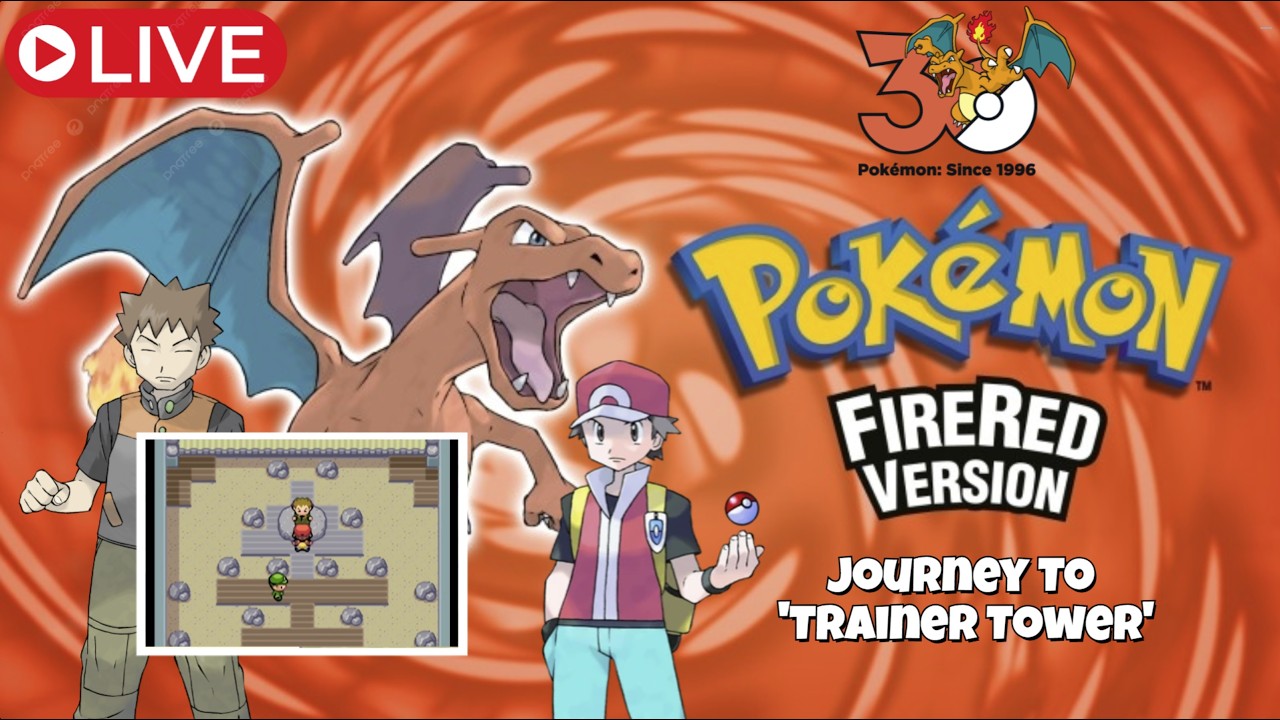 30th Anniversary: Switch Pokémon Fire Red: Gym Leader Brock (All ...