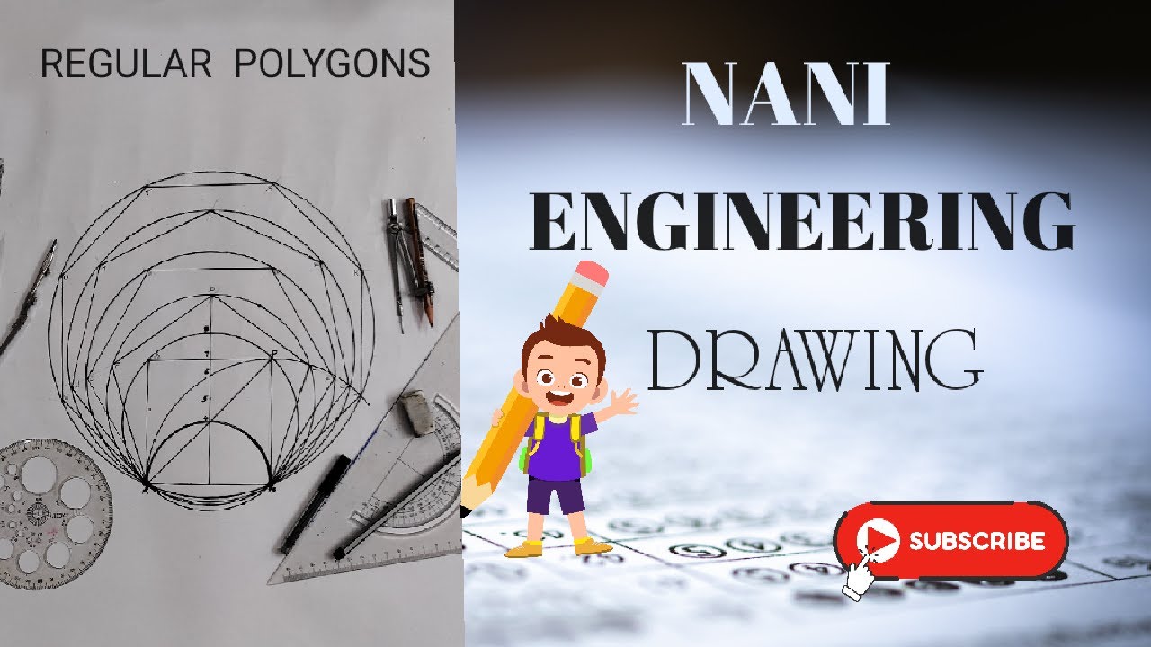 ENGINEERING DRAWING /REGULAR POLYGONS @nanibabu1169 - YouTube