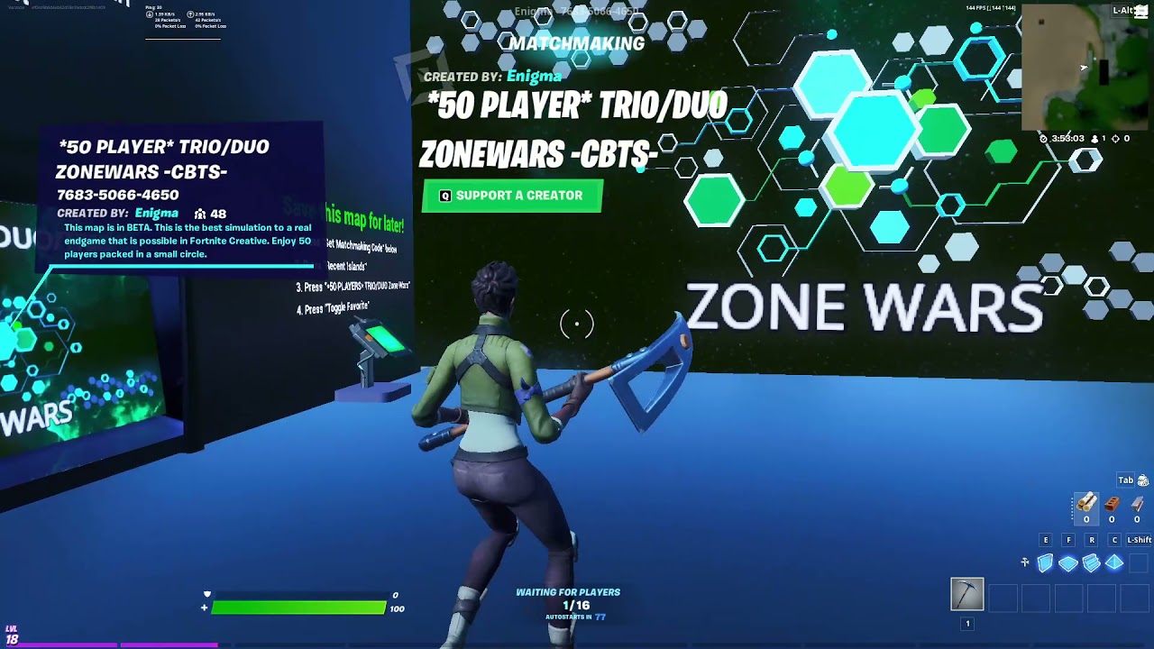 50 Player Zone Wars Map Code - YouTube