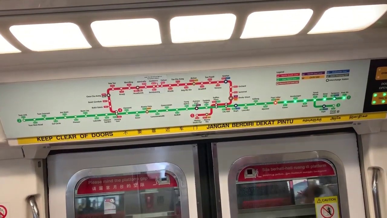 SMRT Trains EWL Kawasaki Heavy Industries C151 [001/002] - Bugis to ...