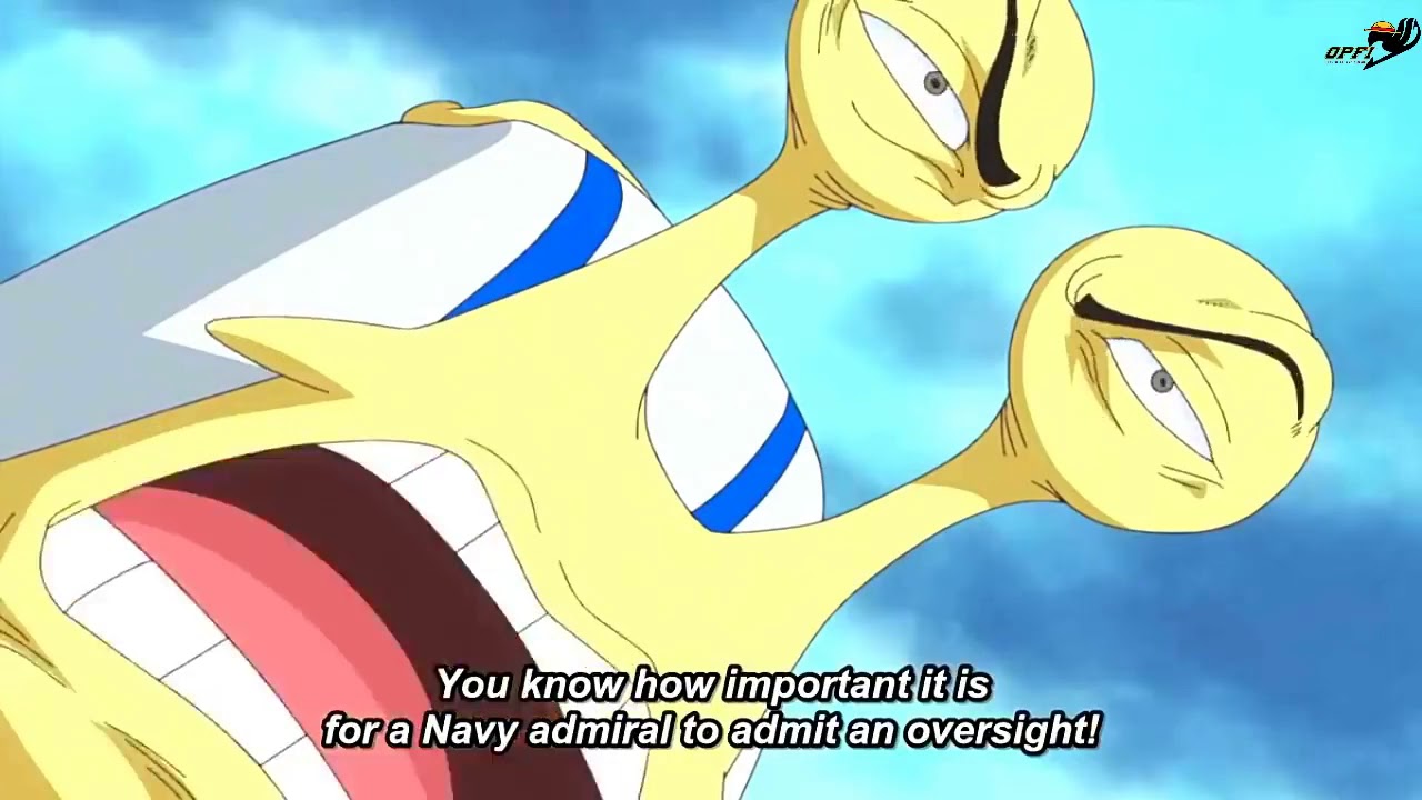 One piece Akainu is afraid of luffy - YouTube