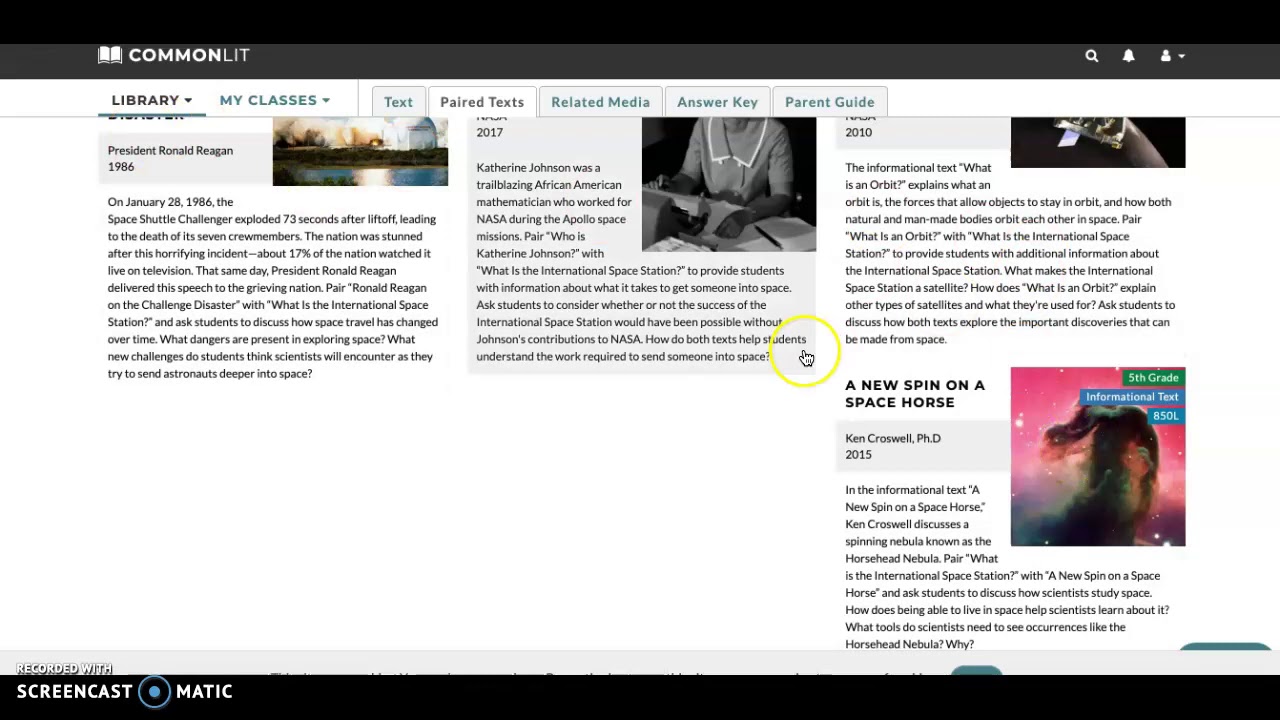DIrections for CommonLit Features - YouTube