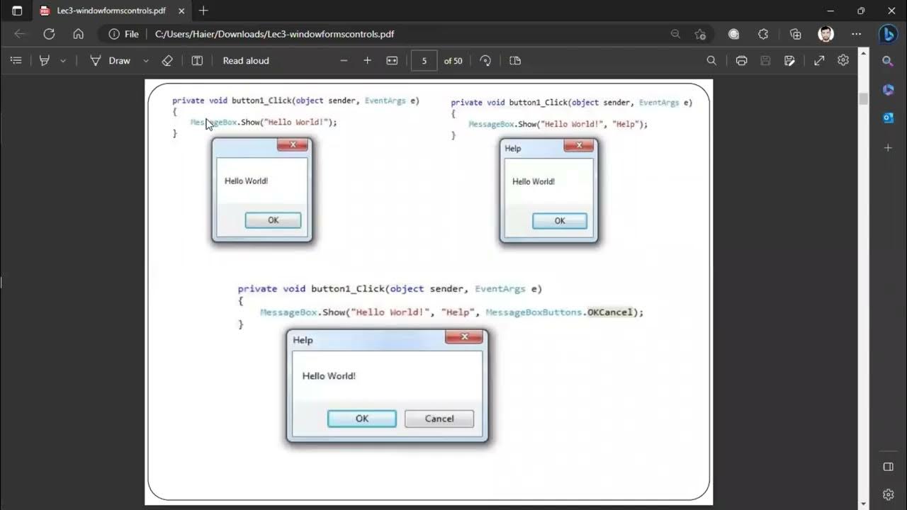 Windows Form Visual Studio 2022 (Practical Part-I) - YouTube