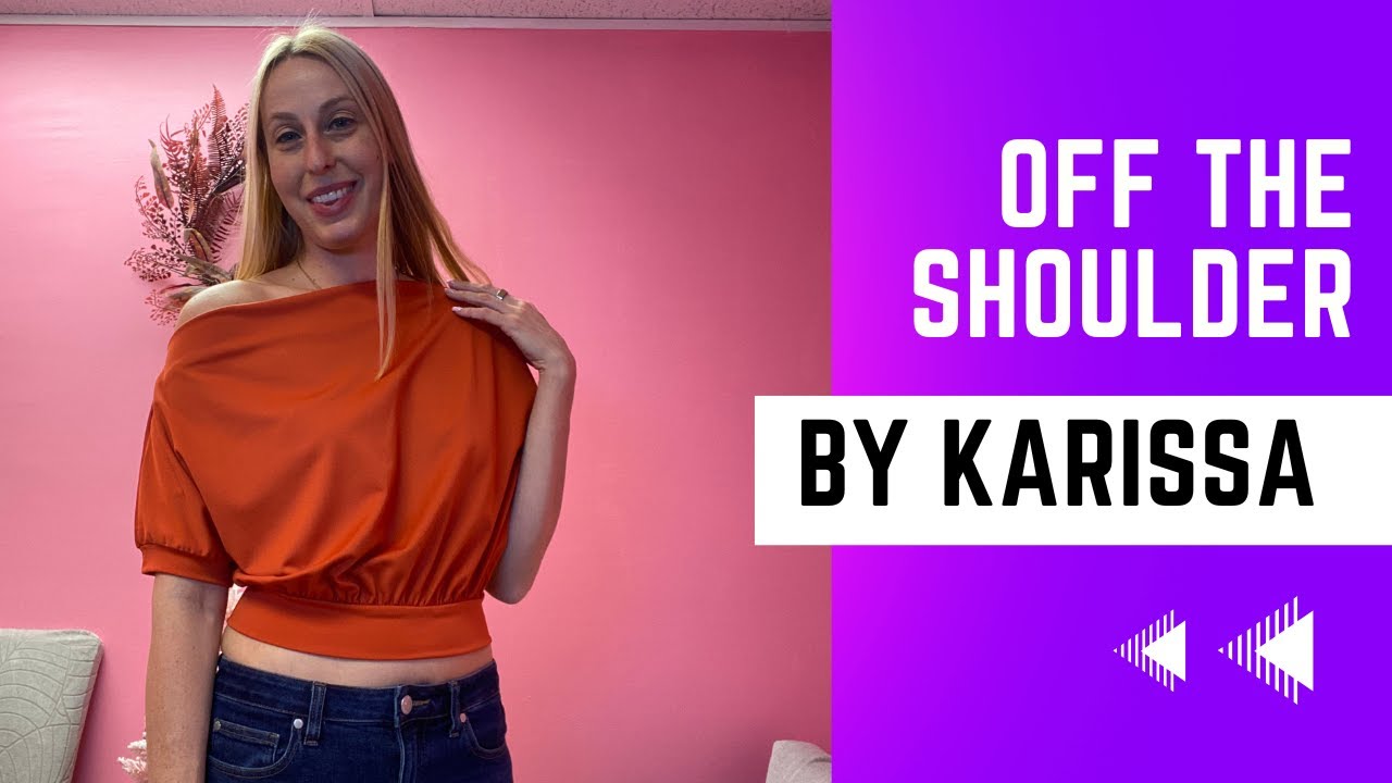 Off the shoulder cropped fall top - YouTube