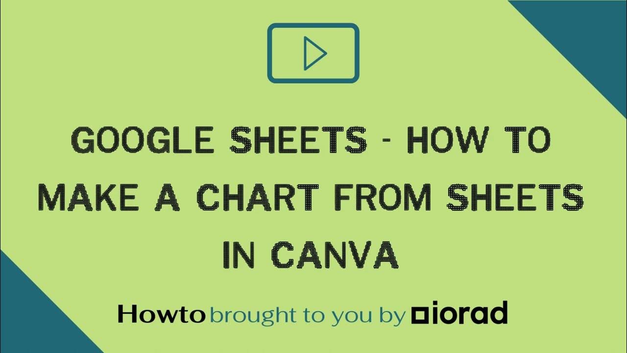 Google Sheets - How to make a chart from Sheets in Canva - YouTube