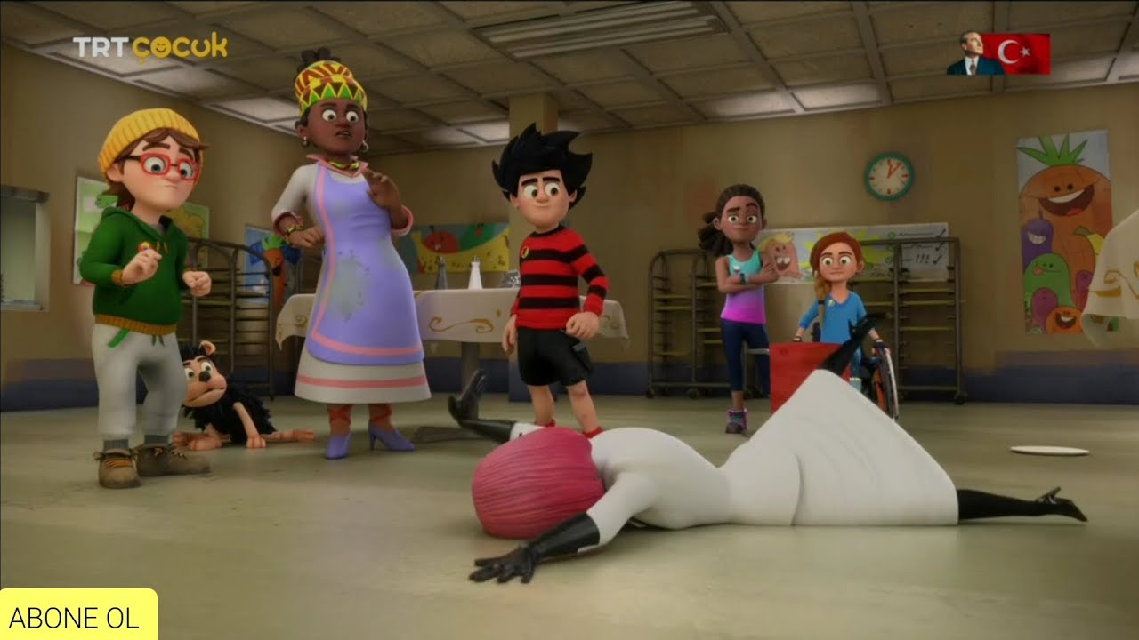 DENNİS VE GNASHER 60.BÖLÜM OKUL KAFESİ TRT ÇOCUK - YouTube