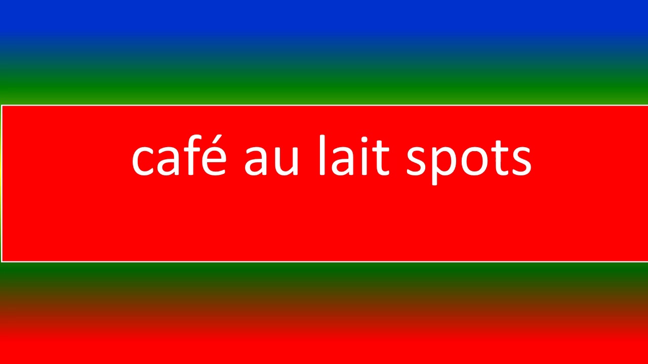 cafe au lait spots - YouTube