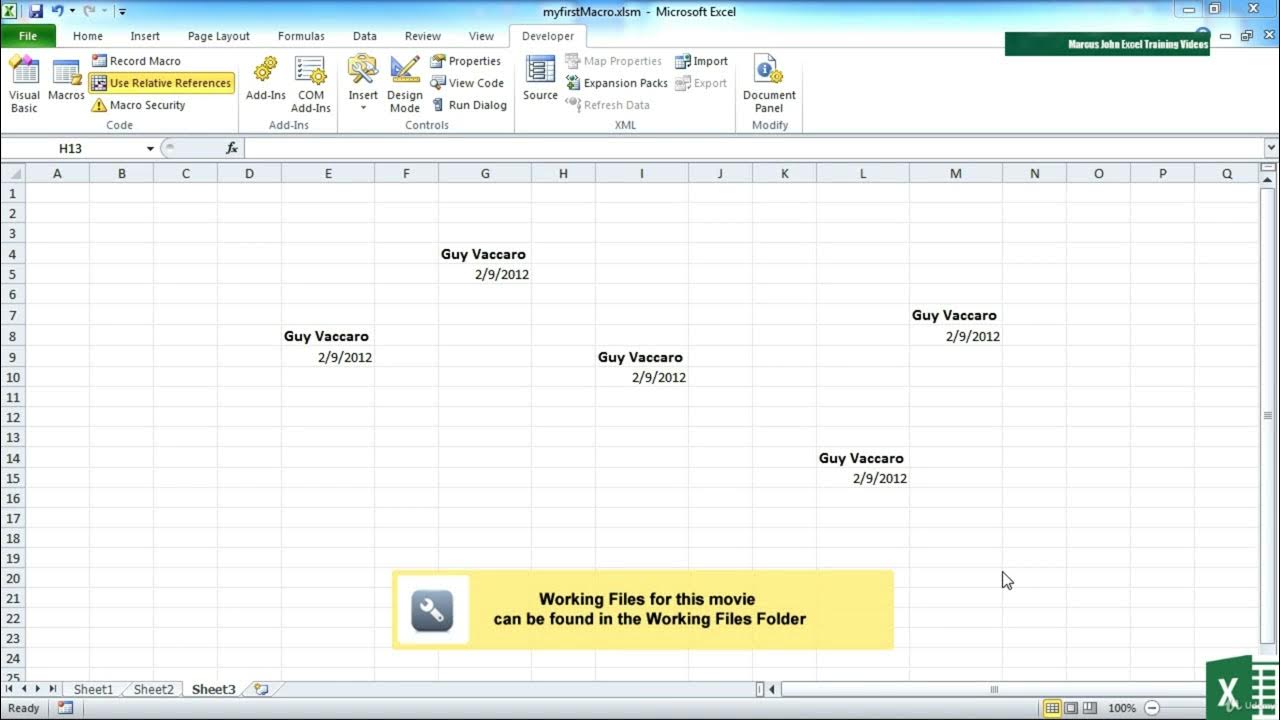 71. Editing An Existing Macro In The Visual Basic Editor - YouTube