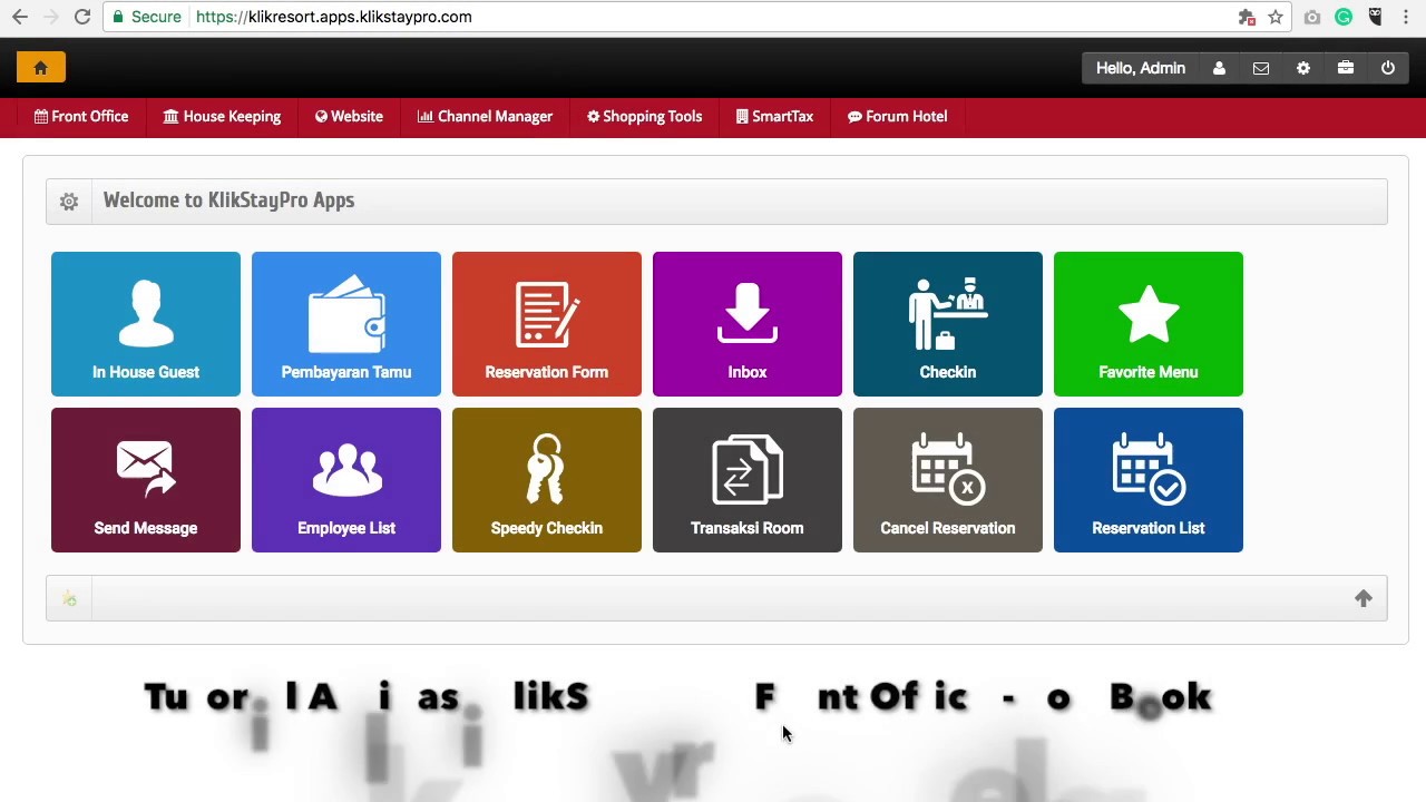 Tutorial Aplikasi KlikStayPro - Front Office - Log Book - YouTube
