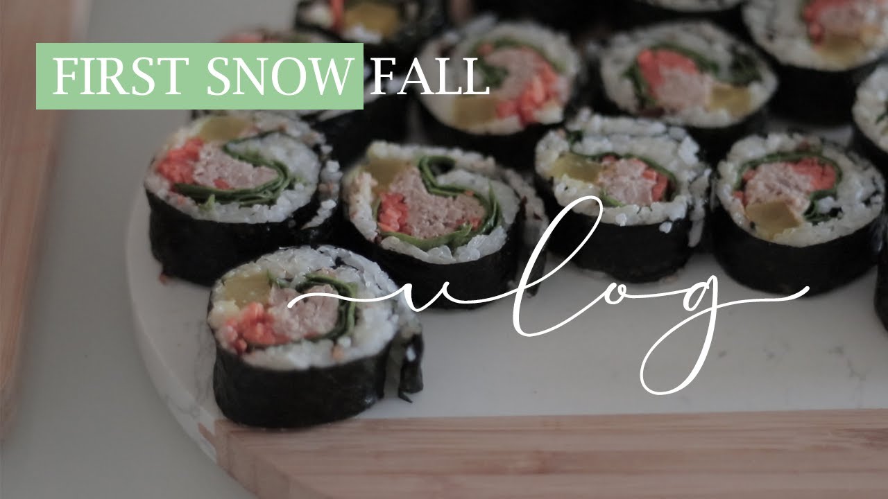 First Snow | Coffee, Gimbap & Ramen - YouTube