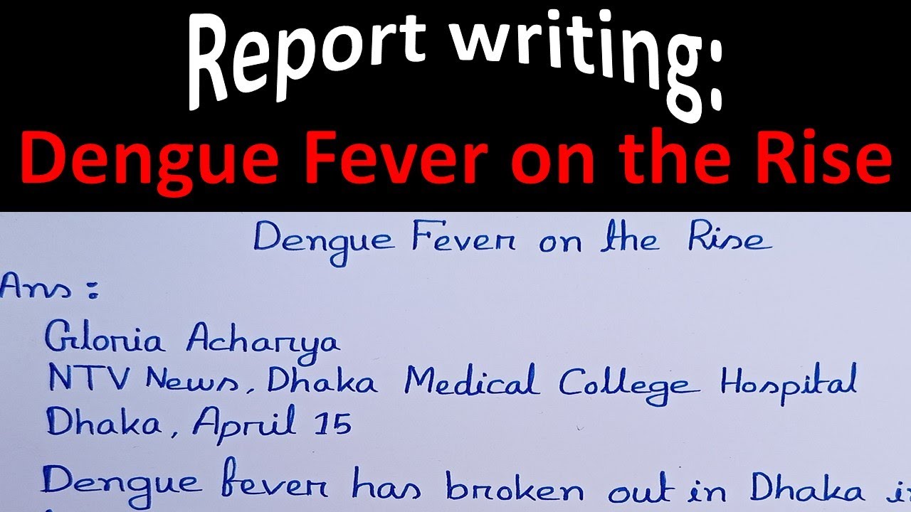 Report writing about Dengue Fever on the Rise//How to write a report ...