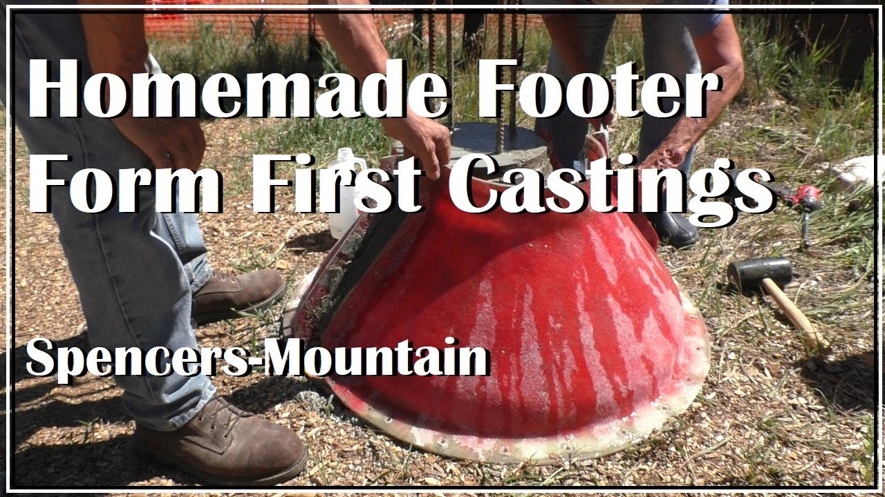 Footer Form First Castings Homemade Concrete Pier Footers Spencers ...