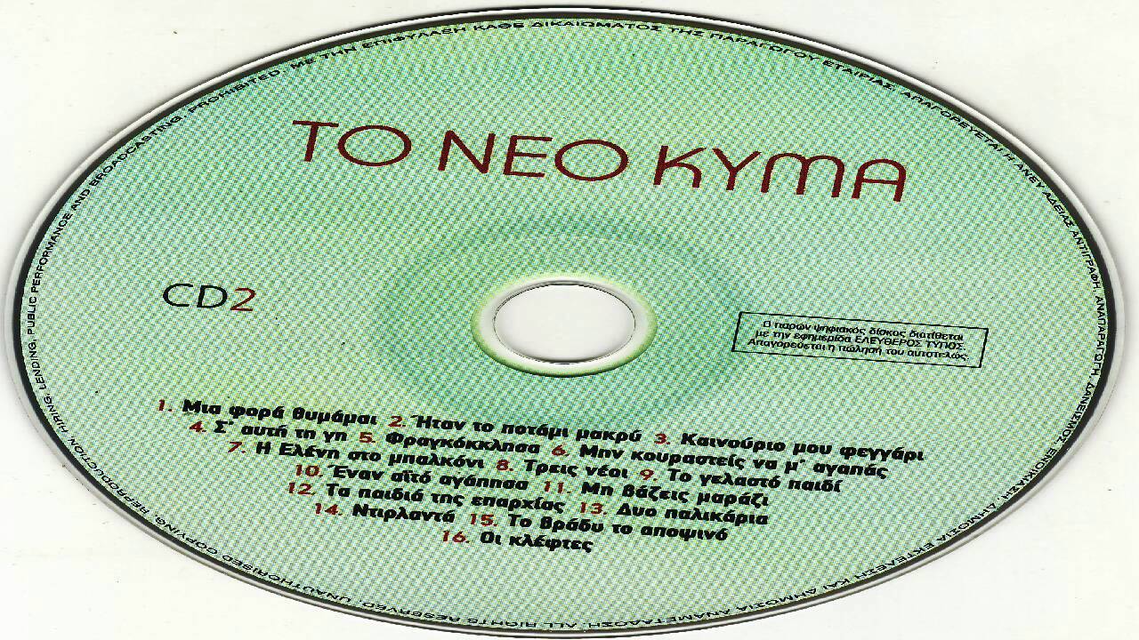 Το νεο Κυμα CD2 Full Album - YouTube