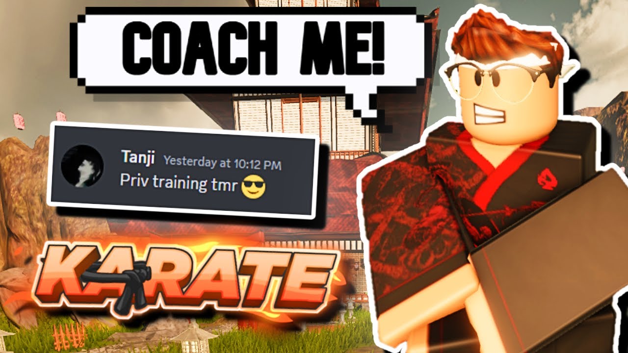 I got COACHED by A BLACK BELT in KARATE (Roblox) - YouTube