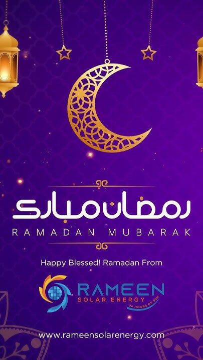 Ramadan Mubarak from all of us at Rameen Solar Energy! 🌙 #shorts #solarenergy #ramadan #rameen ...
