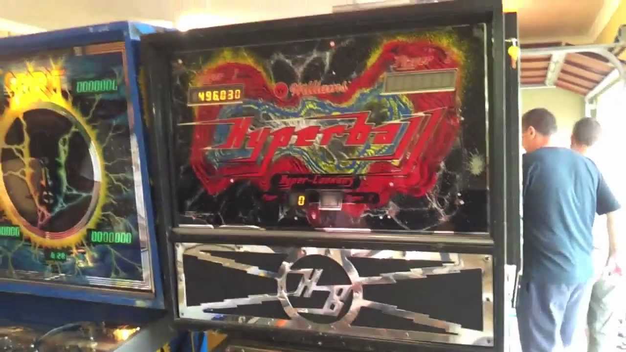 1981 Williams HYPERBALL Arcade Pinball Machine In Action - YouTube