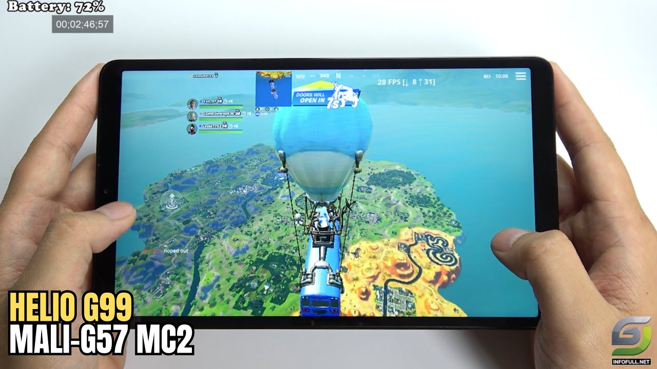 Samsung Galaxy Tab A9 Fortnite Gameplay - YouTube