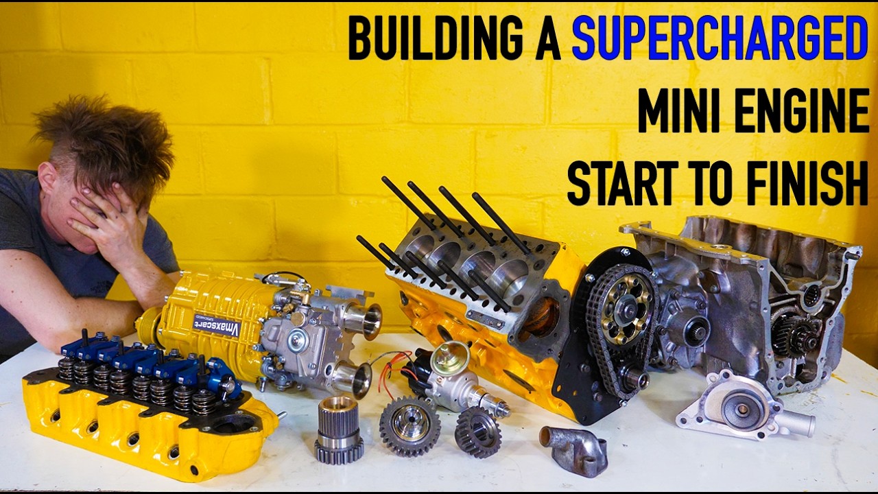 Building A SUPERCHARGED Classic Mini Engine. From Start To Finish. BIG ...