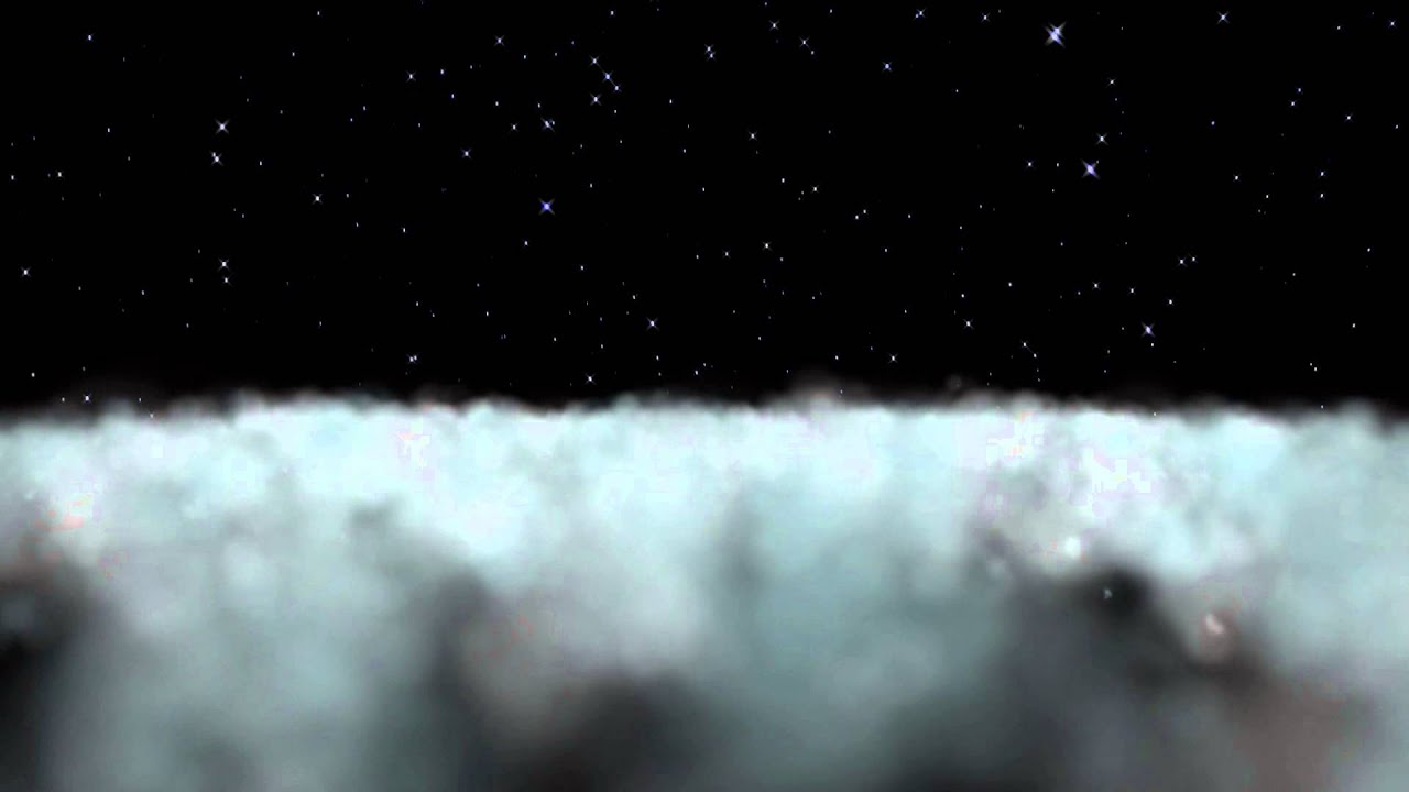 Flying Above the Clouds in a Starry Night - Free Movie Effects - YouTube