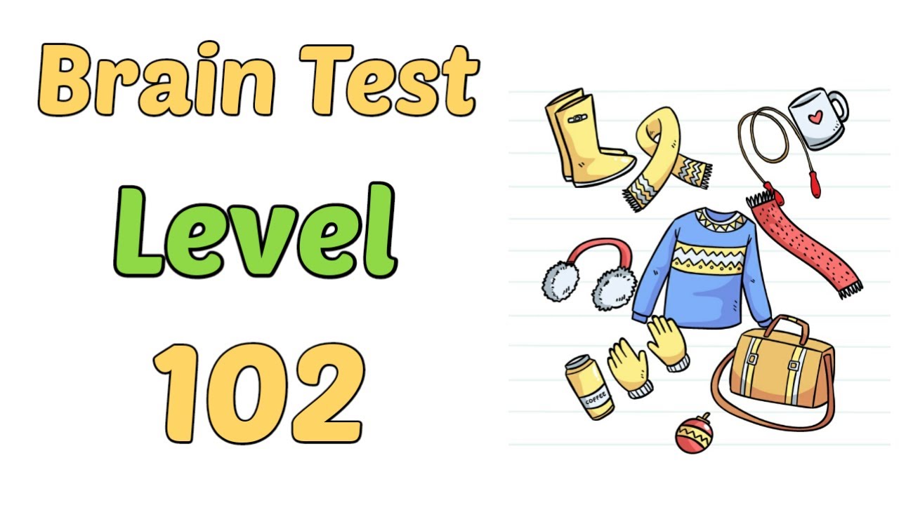 Brain Test Level 102 find my socks walkthrough answer - YouTube