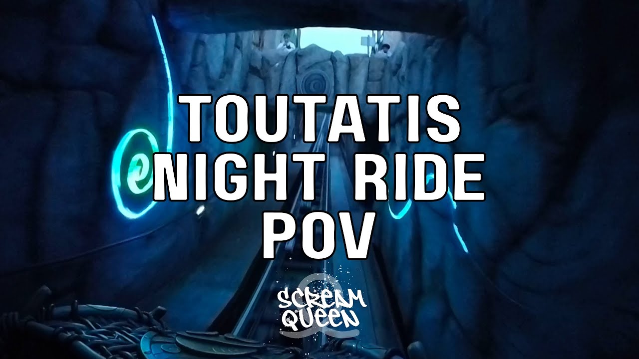 Toutatis Front Row POV at Night, Parc Asterix, June 2025 - YouTube