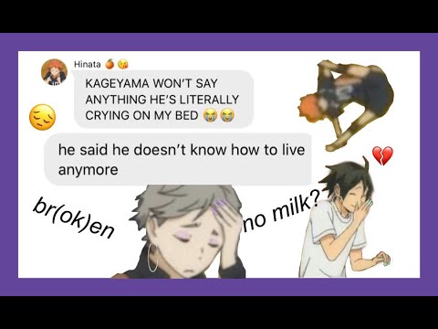 haikyuu texts - kageyama’s mental breakdown?? - YouTube