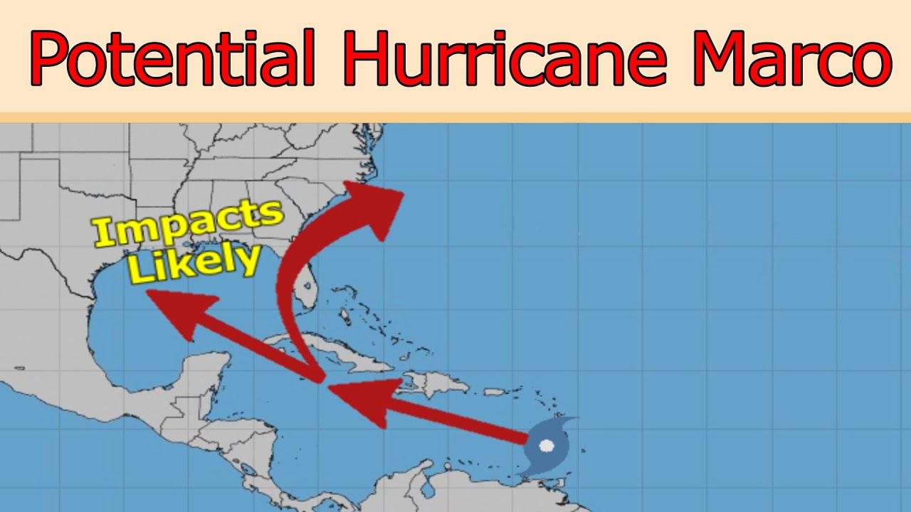 Potential Hurricane Marco Forecast - YouTube