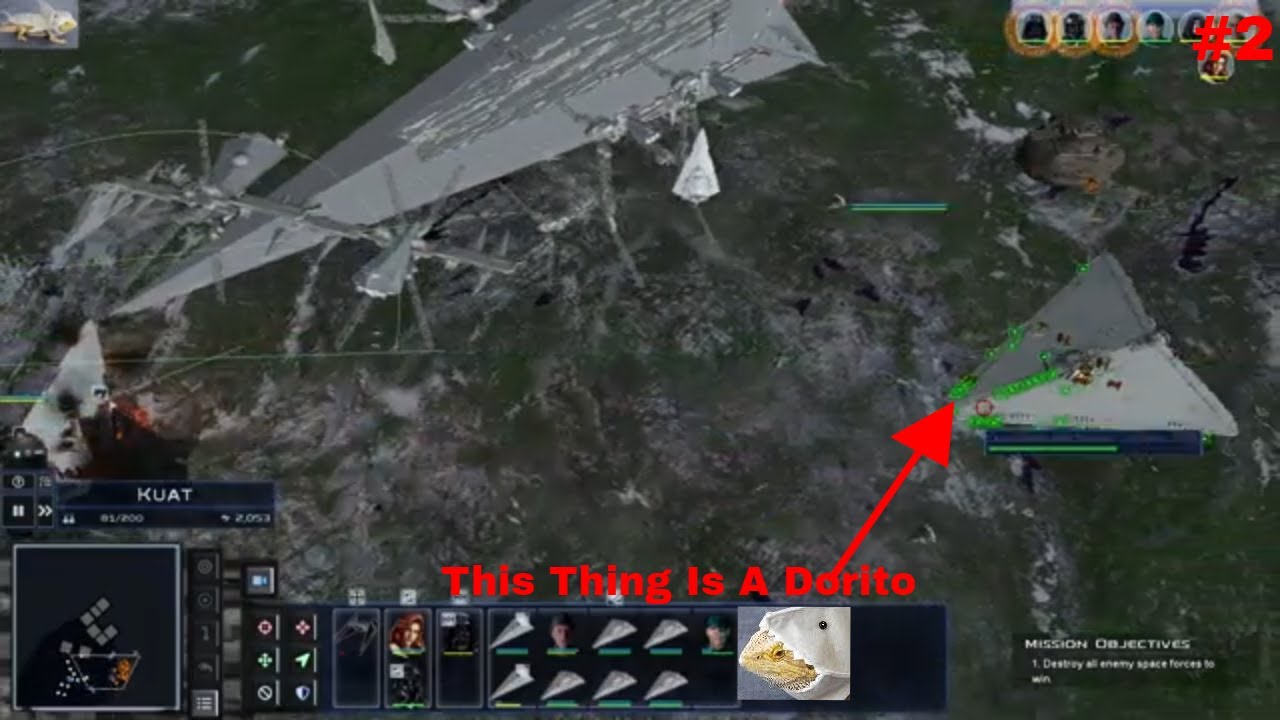 Massive Dorito down | Star Wars Empire At War Remake Mod. - YouTube