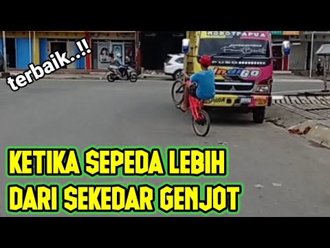 (vlog) bmx freestyle. masih ingusan tapi dah mahir standing 1 roda bmx. mantap!!