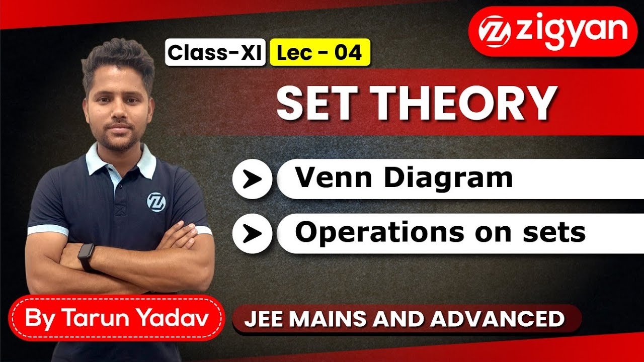 Venn Diagram of Sets | Set Theory | Lec - 04 | Class 11th Math's | JEE ...