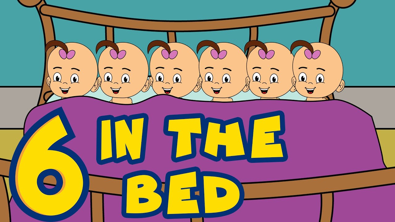 Six In The Bed | Nursery Rhymes And Kids Songs | Puppy Hey Hey - YouTube