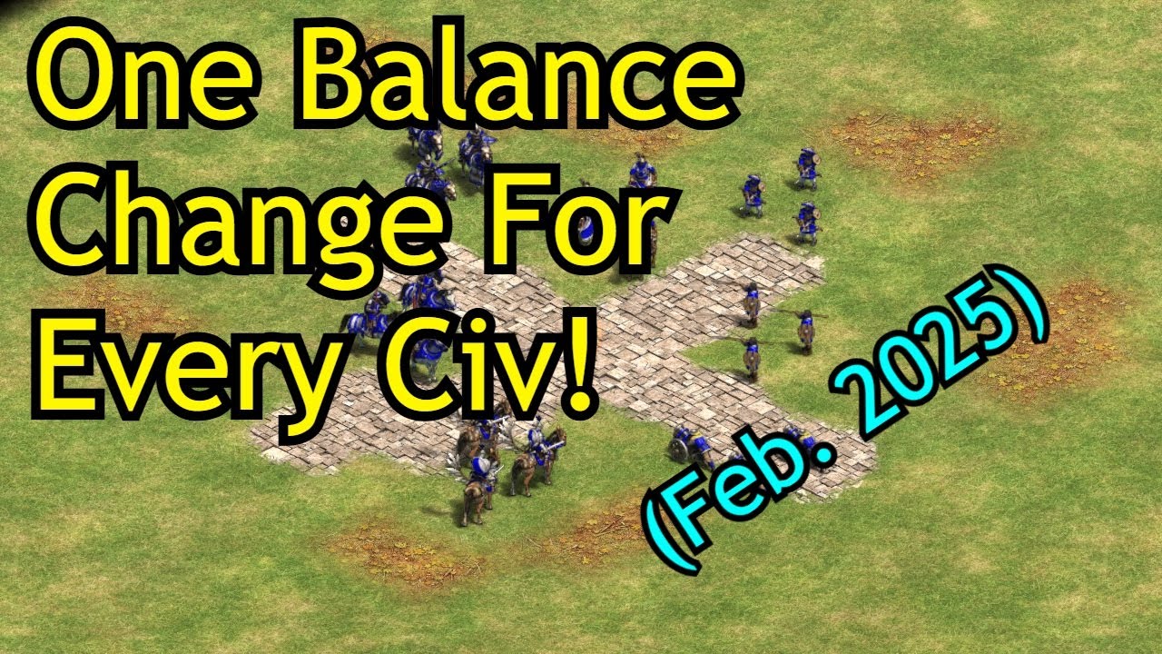 One Balance Change For Every Civ! (Feb. 2025) | AoE2: DE - YouTube