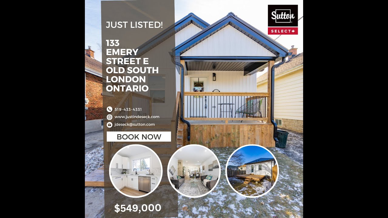 SOLD - 133 Emery St E, London ON - YouTube