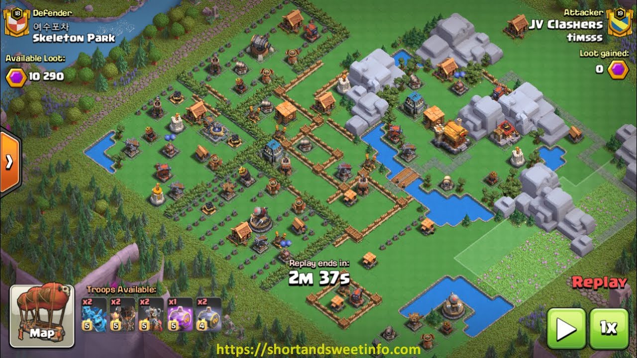 2 shot Skeleton Park 4 (layout 35) - YouTube