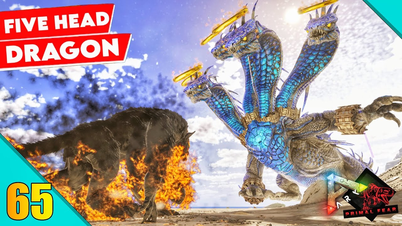 Boss Fight With Five Headed Mythical Dragon 🔥🔥 : ARK Primal Fear Plus ...