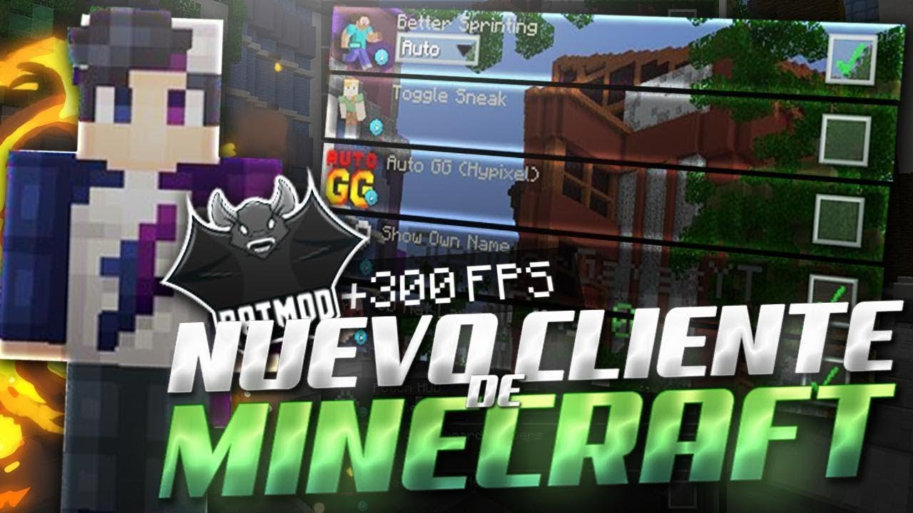 😱 EL MEJOR CLIENTE DE MINECRAFT 2021 1.8.9/ BATMOD BOOST FPS😍 - YouTube