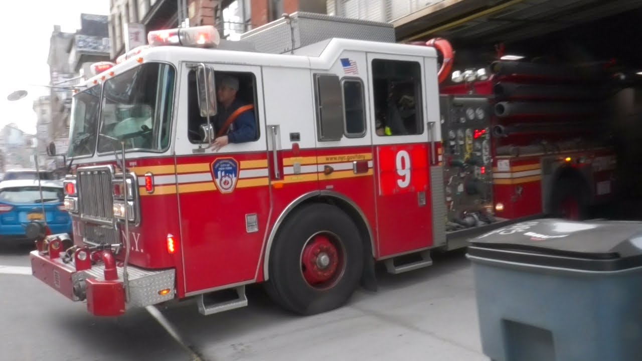 FDNY Engine 9 Responding in Chinatown - YouTube