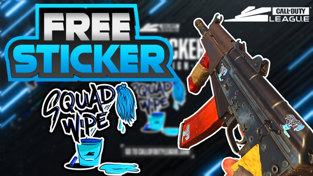 How To get A FREE Sticker In Black Ops Cold War & Warzone (Squad Wipe ...