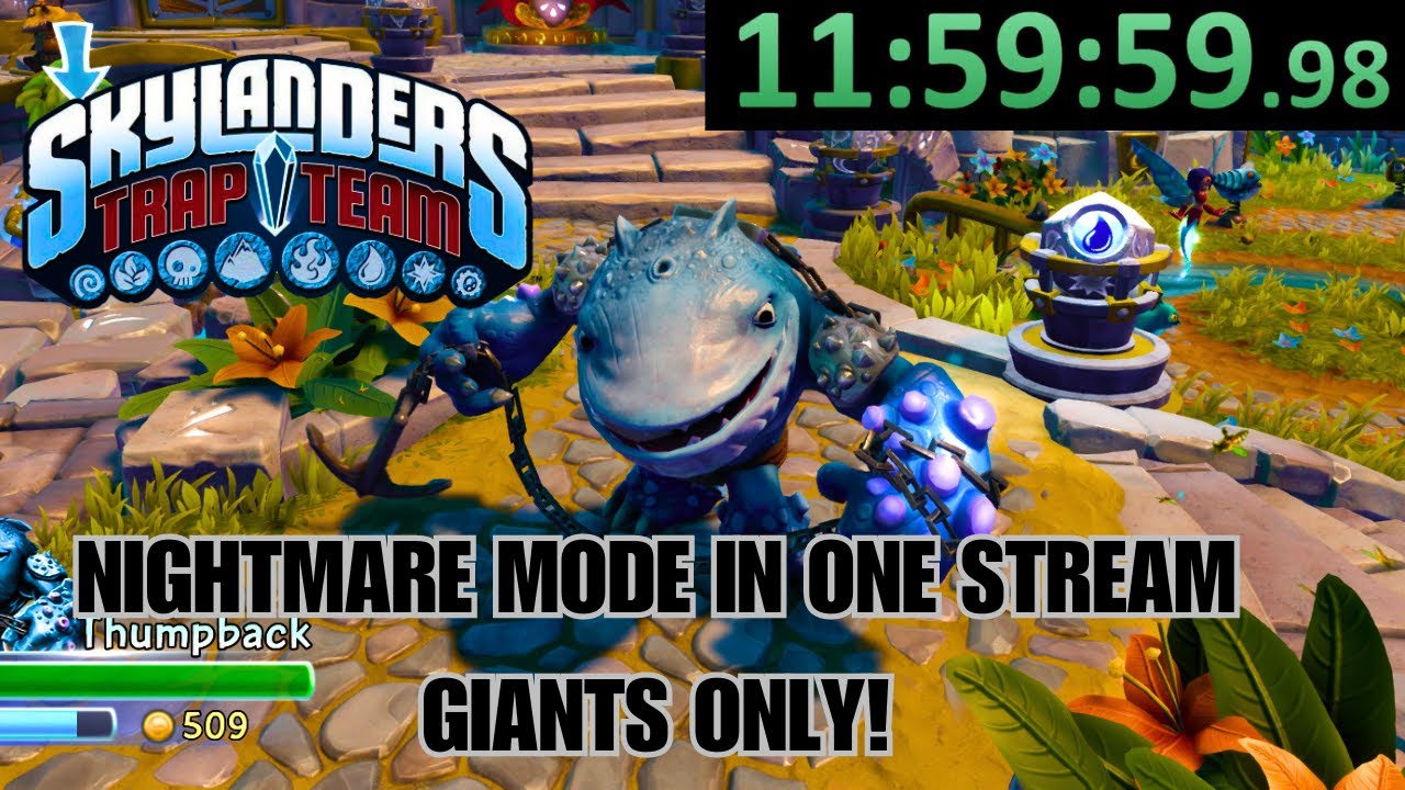SKYLANDERS TRAP TEAM NIGHTMARE MODE IN ONE SITTING (GIANTS ONLY!) - YouTube