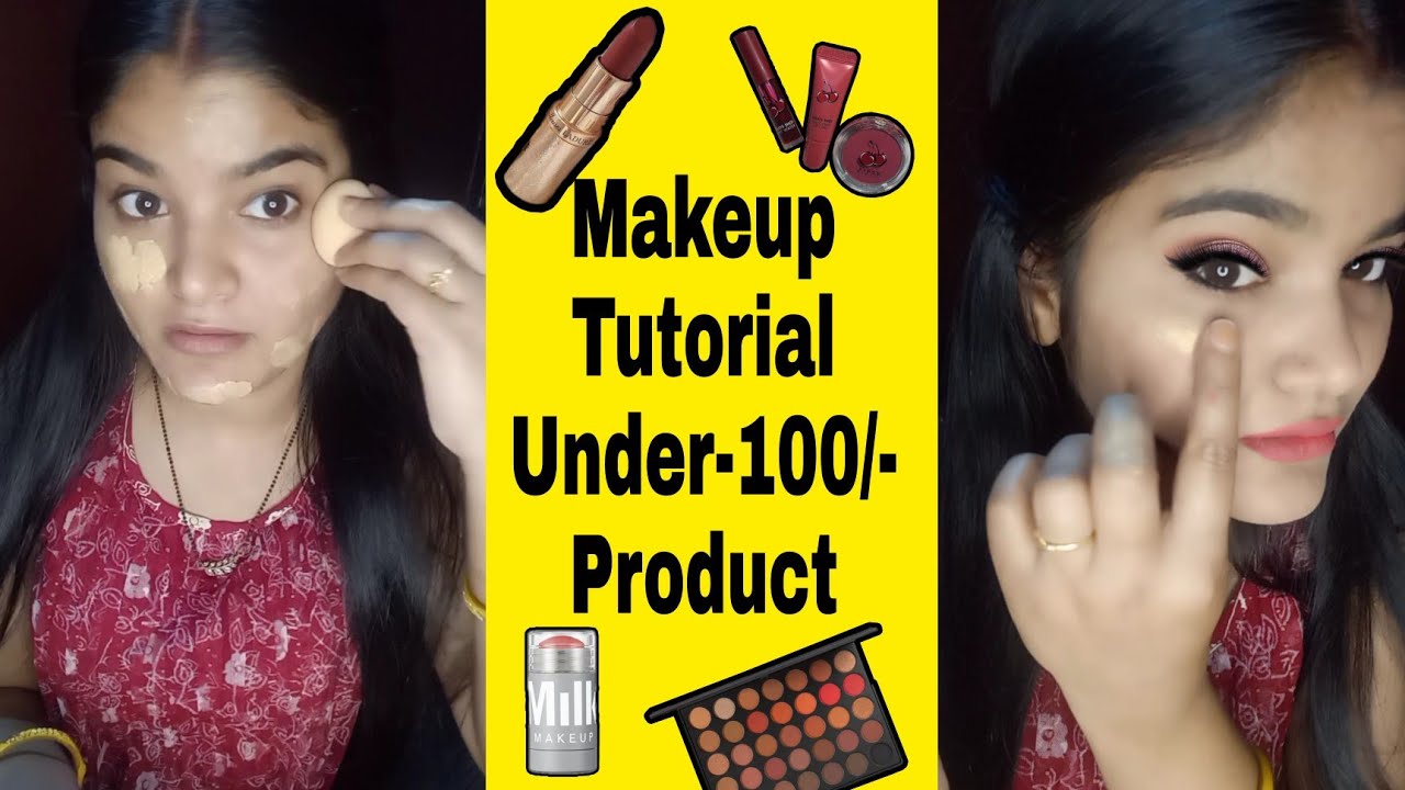 Makeup Tutorial Under Rs. 100/- Product| Simple Makeup | Makeup ...