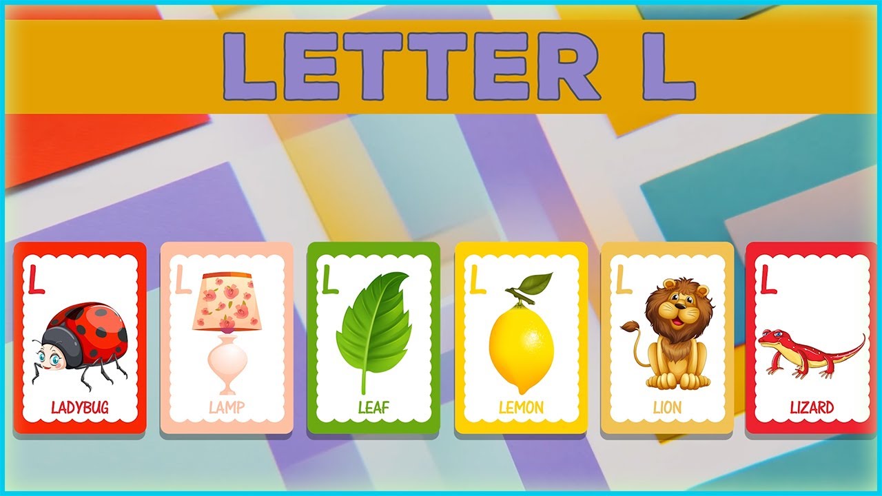 Words That Start with L Words for Toddlers Kids Learning Videos | Baby ...