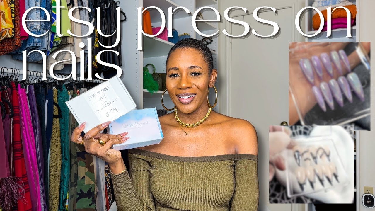 ETSY PRESS ON NAIL HAUL PT 2 - YouTube