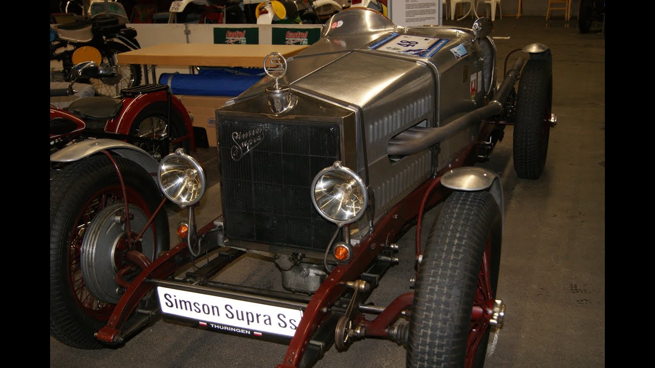 SIMSON SUPRA SS RENNSPORTWAGEN Bj1925 OLDTIMER German Classic Car - YouTube