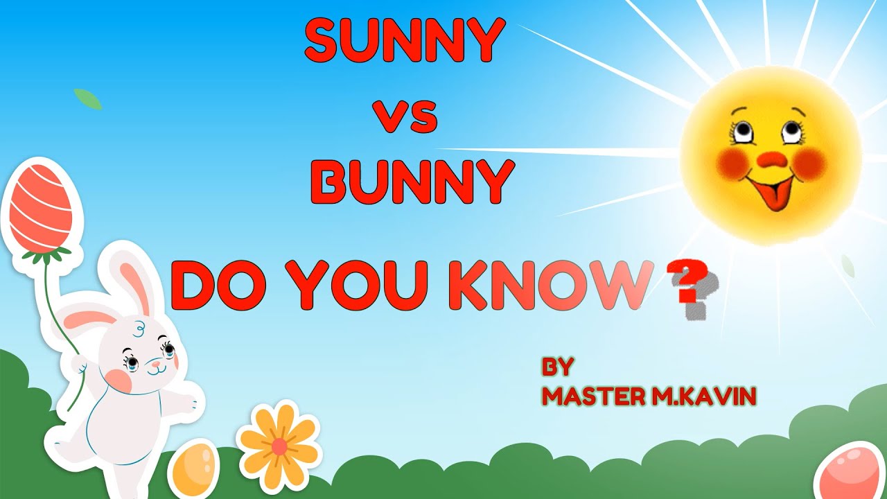 Do You Know? Sunny Vs Bunny By M.kavin - YouTube